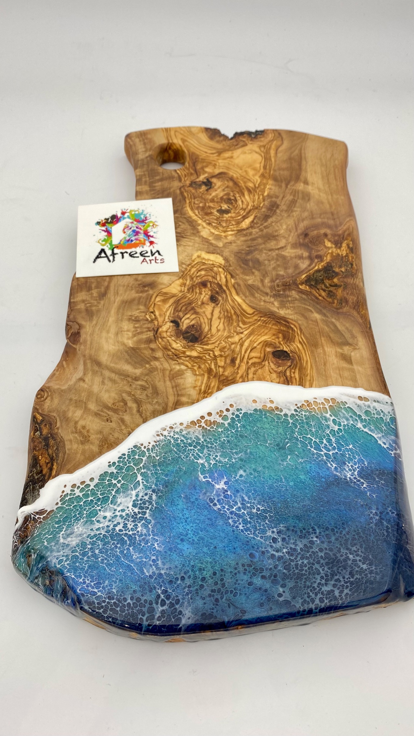 Drama Live edge Olive wood cheese/cutting board - Afreen Arts - Ottawa ...